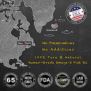 Deluxe Naturals Rich Omega-3 Fish Oil for Dogs & Cats | Natural EPA + DHA Fatty Acids for Shiny Coat, Reduce Itchy Skin, Support Joint Function, Immune & Heart Health, 32 FL OZ