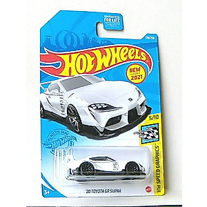 DieCast Hotwheels '20 Toyota GR Supra - HW Speed Graphics 5/10 [White] 178/250 for unisex, children