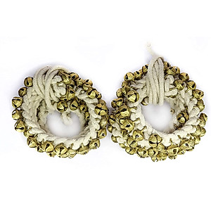 Sellinghub21 Ghungroo 25-25 Bells Pair, Ghungru 2 cm 14 No. Big Bells (Total 50 Bells) Dancing Bells ghungroo kathak 50 bells (25)