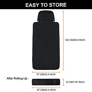 INFANZIA Premium Waterproof Seat Cover Towel Protector Neoprene Universal Fit, Upgraded 100% Washable & Removable Non-Slip Sweat Carseat Towel Covers, Perfect for Gym/Yoga/Workout