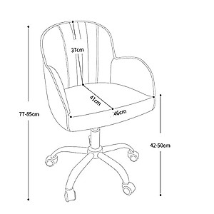 LUKEO Rotating Adjustable Office Chair Girls Bedroom Computer Chair Study Room Student Dormitory Back