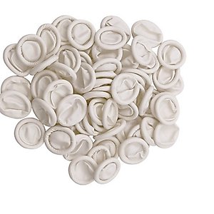 Upgrade Disposable Latex Finger Cots, 150g(Approx.260PCS) Powder Free Rubber Fingertips Finger Protector for Electronic Repair, Painting, Jewelry Cleaning, Manicures,Industrial (260 Count (Pack of 1))
