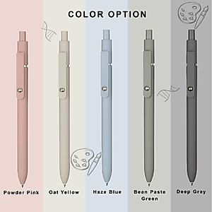 5pcs Cute Kawaii Gel Ballpoint Pens, Colorful 0.5mm Fine Point Retractable Pen, Quick Dry Black Ink Gel Pens, Comfortable Smooth Write Pens, Cute Pens for School & Office Supplies, Aesthetic pens