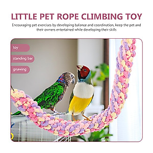 Totority Hammock Swing Ferret Toys Sugar Glider Toys, Hamster Toy Cage Rat Rope Toy Sugar Glider Toy Bird Rope Perch Swing Toy for Climbing/Exercising Hammock Swing Ferret Toys