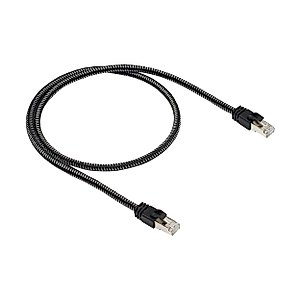Amazon Basics Braided RJ45 Cat-7 Gigabit Ethernet Patch Internet Cable - 10 Feet