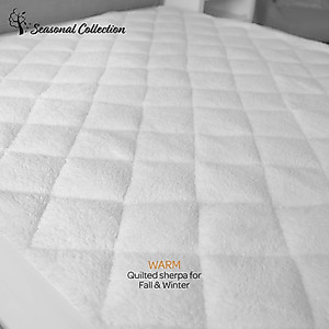 SensorPedic All Seasons Reversible Mattress Pad, Twin,White