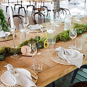 25 Pcs 5 x 7 Inch Acrylic Wedding Table Numbers 1-25 with Stand Clear Acrylic Table Number Holder Printed Numbers Table Place Signs Decoration for Wedding Reception Event Party Restaurant