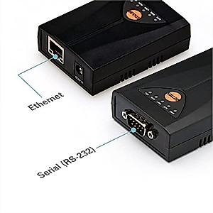 SOLLAE SYSTEMS Industrial Serial to Ethernet Converter, RS232, TCP, UDP, Device Server, CSE-H53N