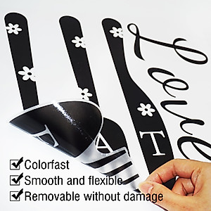 Rotumaty Kitchen Quote Wall Stickers Kitchen Seasoned with Love Wall Decals Wall Art Kitchen Utensil Decorations Wall Decor for Dining Room Home Office School Coffee Shop