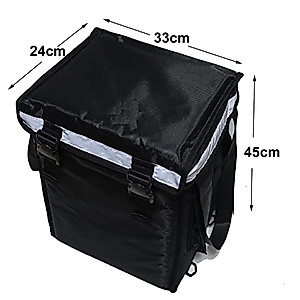 PK-34V: Small Food Delivery Backpack for Hot and Cold 13" L x 9" W x 18" H, Beverage Delivery Carrier, Drinking/Coffee Take Out Delivery Box, Thermal Bags, Top Loading
