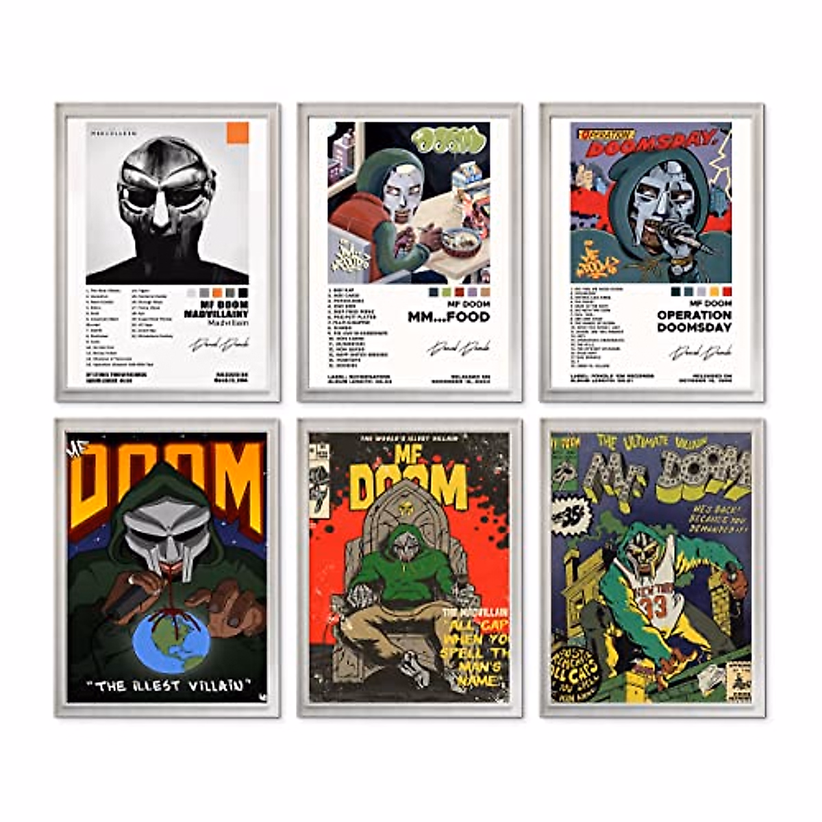 INGVY Mf Doom Operation Doomsday Poster Canvas Art Wall Picture Print Modern Family Decor 8x12inch(20x25cm)