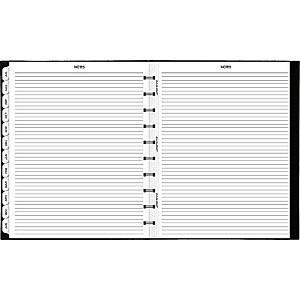 AT-A-GLANCE 2023-2024 Academic Planner, Weekly & Monthly, Quarter-Hourly Appointment Book, 9" x 11", Large, Monthly Tabs, Pocket, Flexible Cover, Move-A-Page, Black (70957E05)