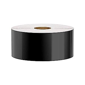 Premium Vinyl Label Tape for DuraLabel, LabelTac, VnM SignMaker, SafetyPro, Viscom and Others, Black, 2" x 150'