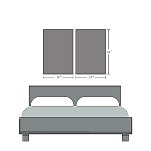 SunFlax Palm Tree Canvas Wall Art: Tropical Leaves Picture Nature Modern Botanical Artwork Abstract Plant Print Teal Watercolor Painting for Living Room Bathroom Bedroom