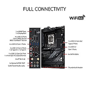 INLAND 1TB GEN 4 PCIE 4.0 NVMe M.2 2280 SSD + Intel Core i9-12900K Desktop Processor 16 (8P+8E) Cores up to 5.2 GHz Unlocked LGA1700 Desktop Processor with ASUS ROG Strix Z690-E Gaming WiFi Motherboar