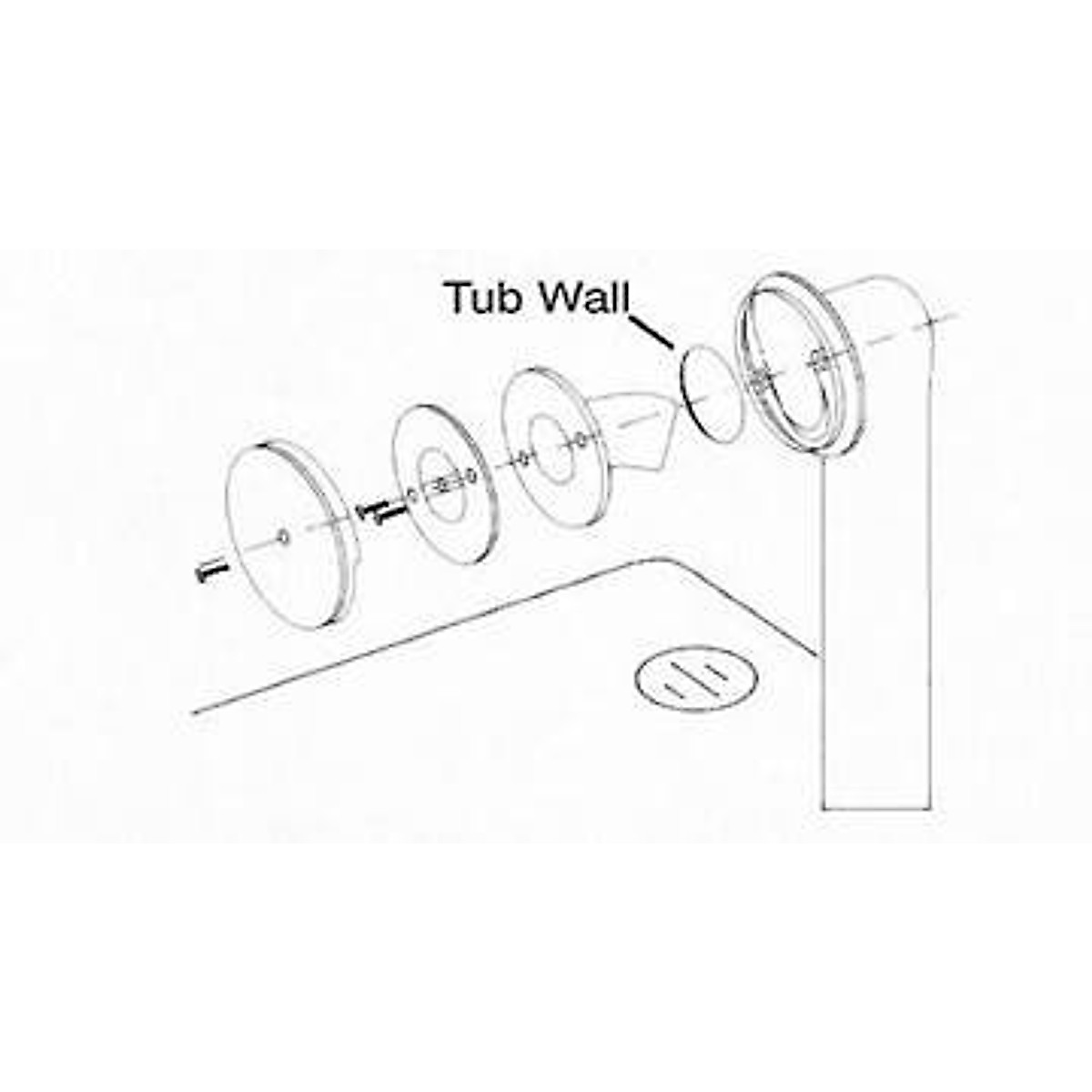 BlueVue Overflow Gasket for Stopping Overflow and Tub Leaks
