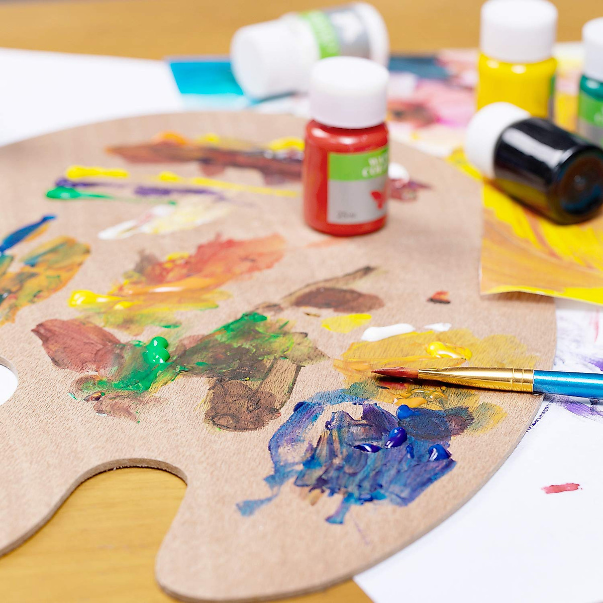 Mr. Pen- Wooden Paint Palette, 2 Pack, Artist Palette, Painting Palette, Oil Paint Palette, Wood Paint Palette, Art Pallet for Painting, Palettes, Wood Paint Pallet, Pallets for Painting, Wood Palette