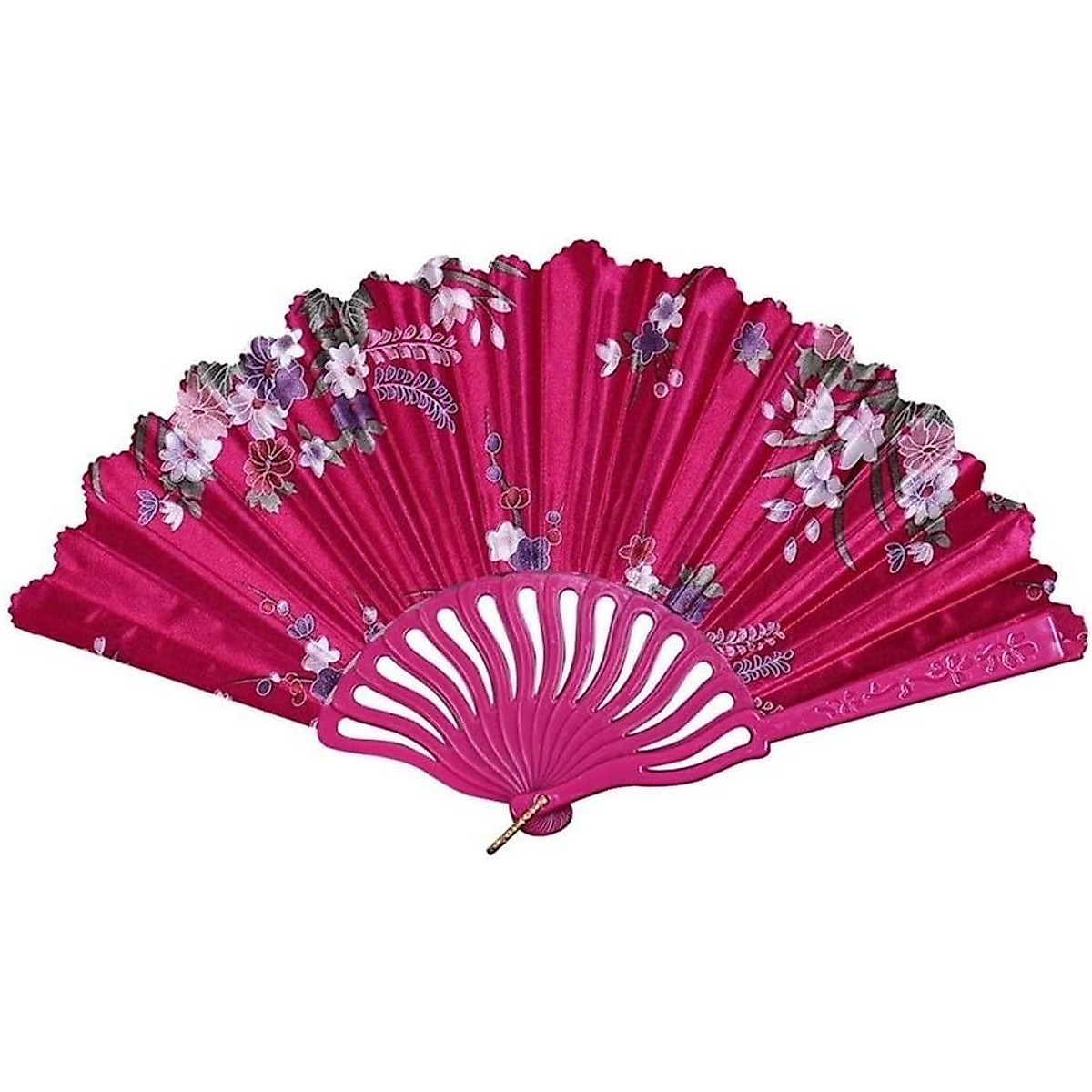 Hand Fan Folding Fan,Hand-held Fan,Wedding Folding Fan Chinese Style Dance Wedding Party Lace Silk Folding Hand Flower Fan Fans Hand Paper Folding Props Vintage Style