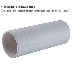 Zealor Universal Exhaust Hose Counterclockwise Threads for Portable Air Conditioner (5.9 Inch Diameter)