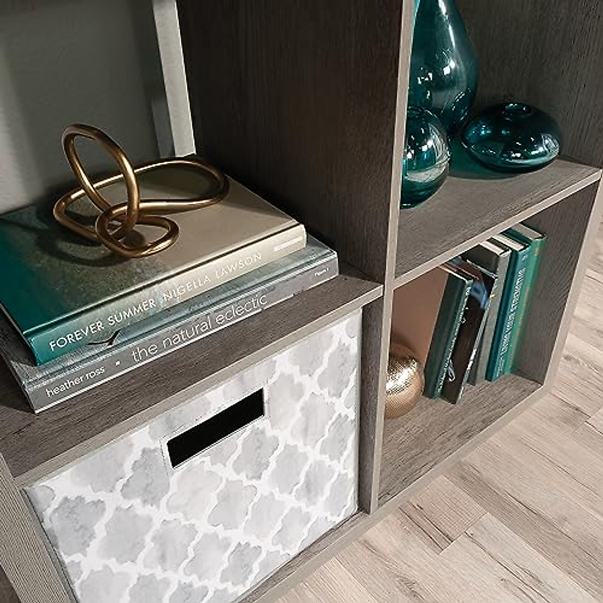 Sauder Miscellaneous Storage 4-Cube Organizer, Mystic Oak Finish