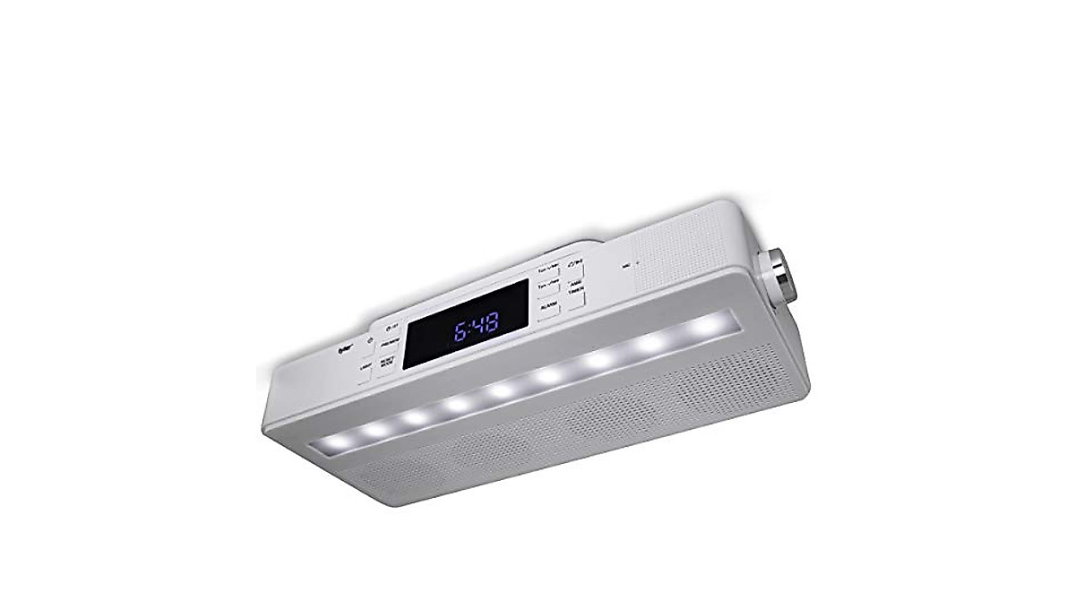 Tyler Bluetooth Under Cabinet Wireless Music System | Kitchen Clock ...