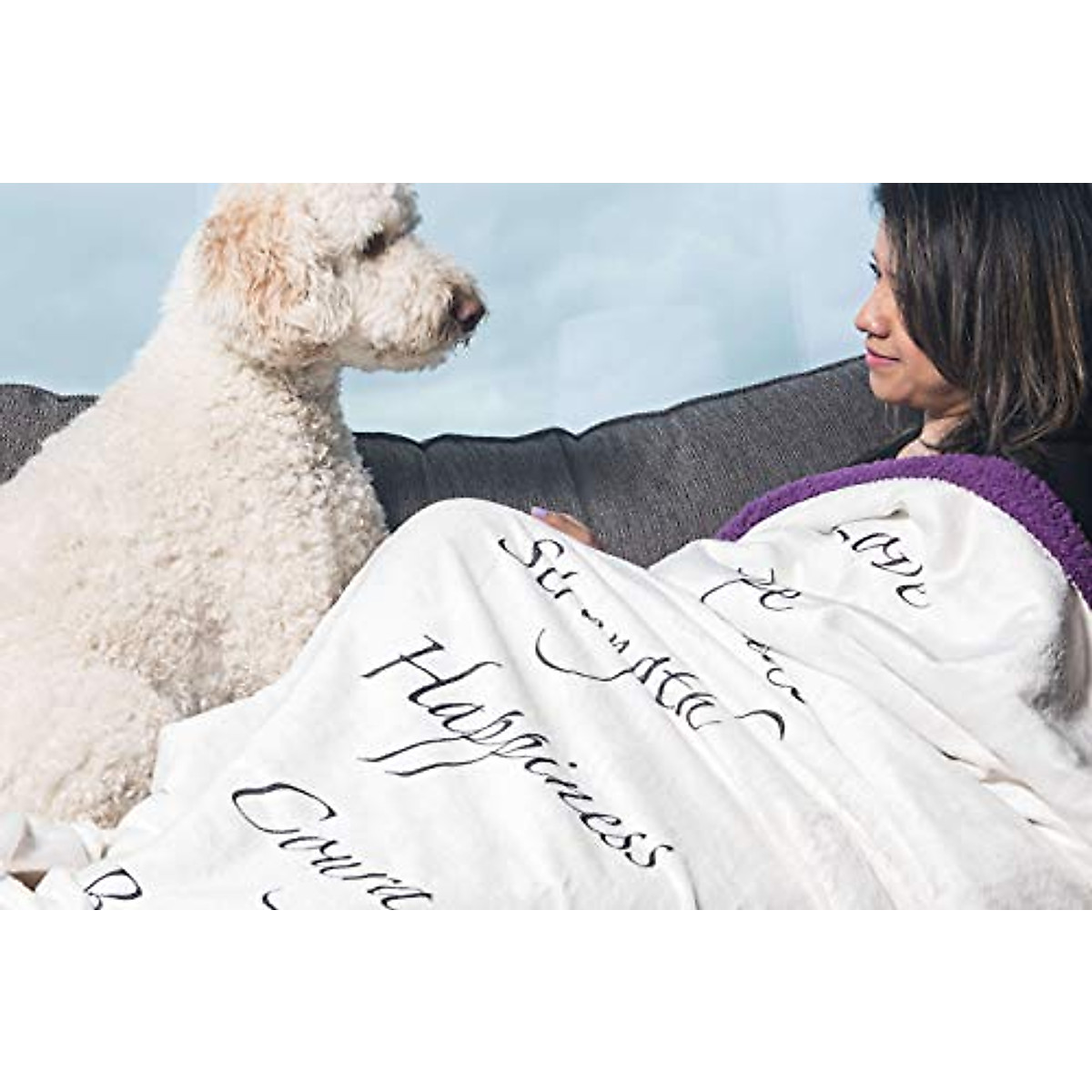 Plant Based Pros Healing Blanket with Inspirational Message of Love Hope Happiness Health - Super Soft Throw Blanket is The Perfect Recovery Blanket or Cancer Gift for Men and Women - Teal Blanket