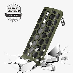 Seracle Soft Silicone Cover Case Compatible for Sonos Roam Portable Smart Speaker (Olive)