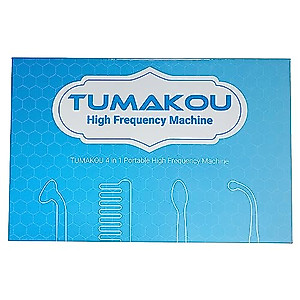 High Frequency Facial Machine - TUMAKOU Portable Handheld High Frequency Facial Skin Wand Machine with 4 Different Tubes