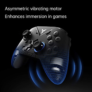 FLYDIGI Vader 2 Wireless Game Controller, Configurable Multi-Platform Gamepad, Dual Vibration, 6-axis Motion Sensing, DOES NOT SUPPORT IOS 13.4 AND ABOVE (Grey)