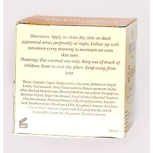 Lightenup Anti-Aging, Skin Brightening Cream - 4.4 fl oz / 100 ml - Dark Spots Corrector for Face & Body, Helps to reduce Hyperpigmentation, with Argan Oil and Shea Butter