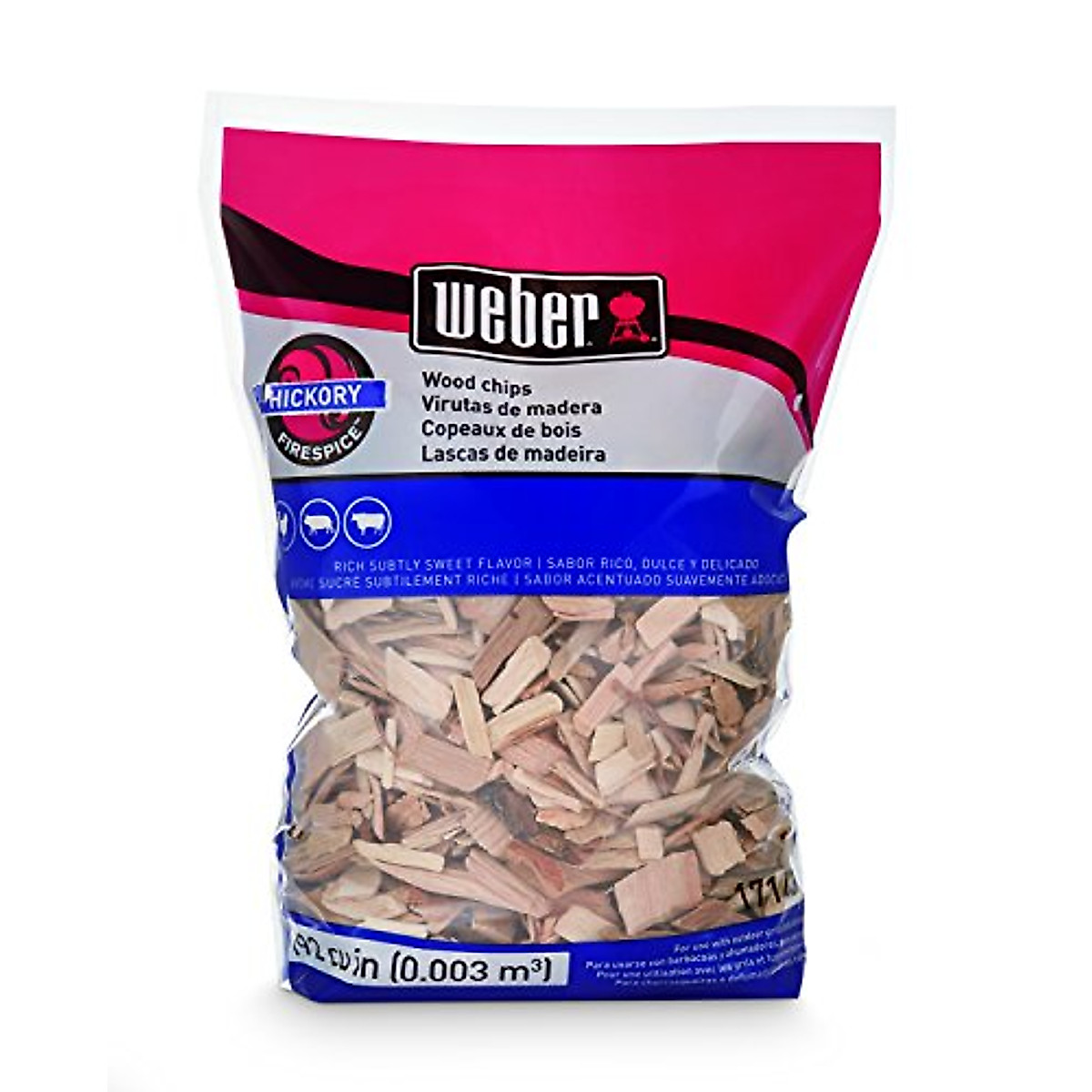 Weber Stephen Products 17143 Hickory Wood Chips, 192 cu. in. (0.003 m³)