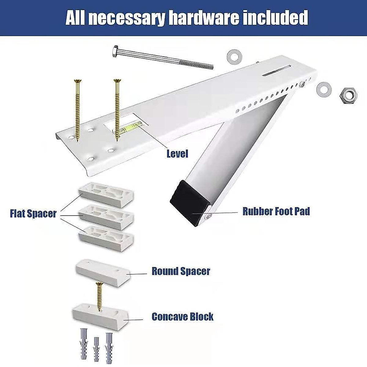 PARNOARCK Window Air Conditioner Support Bracket,Heavy Duty,Up to 165lbs