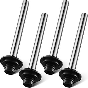 Tandefio 4 Pcs Universal Bar Sink Overflow Pipe Stainless Steel Sink Strainer Pipe Bar Sink Stopper Overflow Sink Plug Bathroom Pipes Fittings for Kitchen Commercial 1", 1-1/4", 1-1/2" Drain