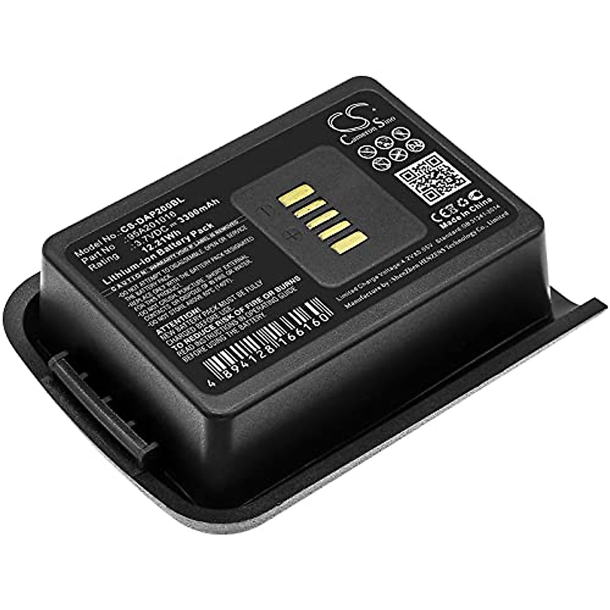 CS Replacement Battery for Datalogic 950401003, P20, P20-1001, Pegaso 024000005, 4006-0337, 95A201016 3300mAh / 12.21Wh Barcode Scanner