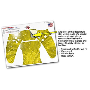 WraptorSkinz Skin Wrap compatible with Sony PS5 DualSense Controller Stardust Yellow (CONTROLLER NOT INCLUDED)
