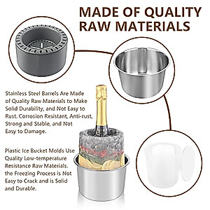 Champagne Ice Bucket, Wine Chiller Ice Mold, Bucket Ice Mold, Diy Kinds of Ice Buckets You Like, Easily Make a Variety of Exquisite Champagne Wine Buckets, Beautiful Decoration to Your Party.