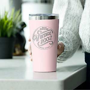 Sodilly Tumbler for 21st Birthday Celebration - Ideal 21st Birthday Gifts for Him - 21st Birthday Ideas - Perfect for Brother or Male Friend - Great 21st Birthday Decorations for Him - 16 oz Black