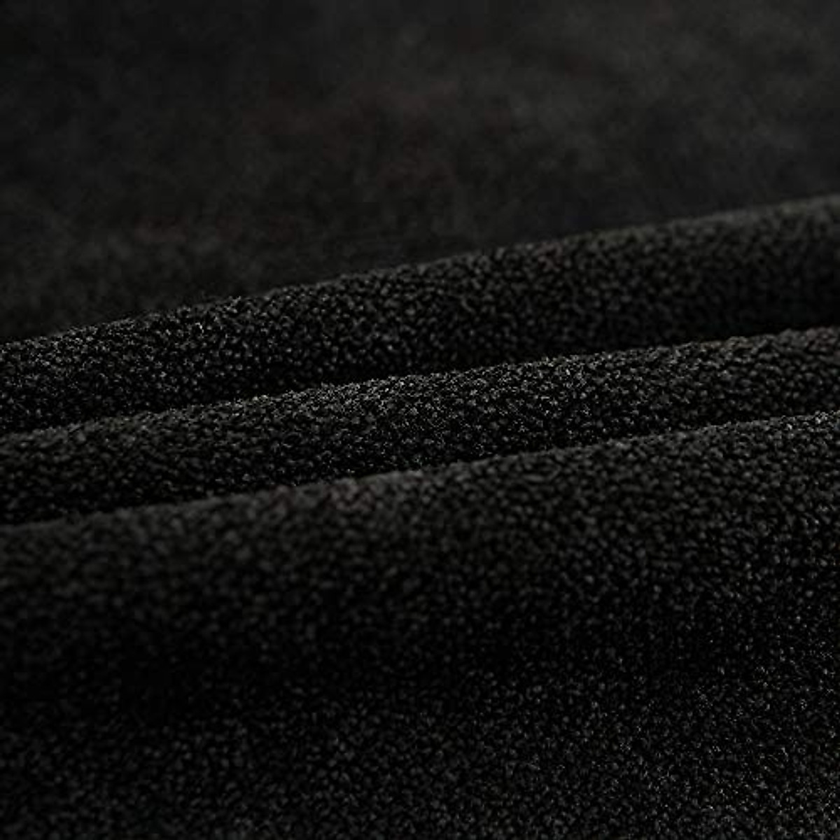 MERNETTE Pack of 2, Thick Chenille Decorative Square Throw Pillow Cover Cushion Covers Pillowcase, Home Decor Decorations for Sofa Couch Bed Chair 18x18 Inch/45x45 cm (Black)