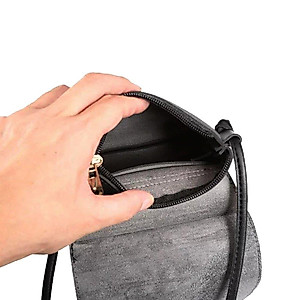 WaitingU Shoulder Crossbody Bag Soft PU Leather Cellphone Purse Moblie Phone Carrying Cases Shoulder Bag Pouch Daily Use