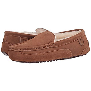 Fireside by Dearfoams mens Melbourne Slipper, Chestnut, 14 US