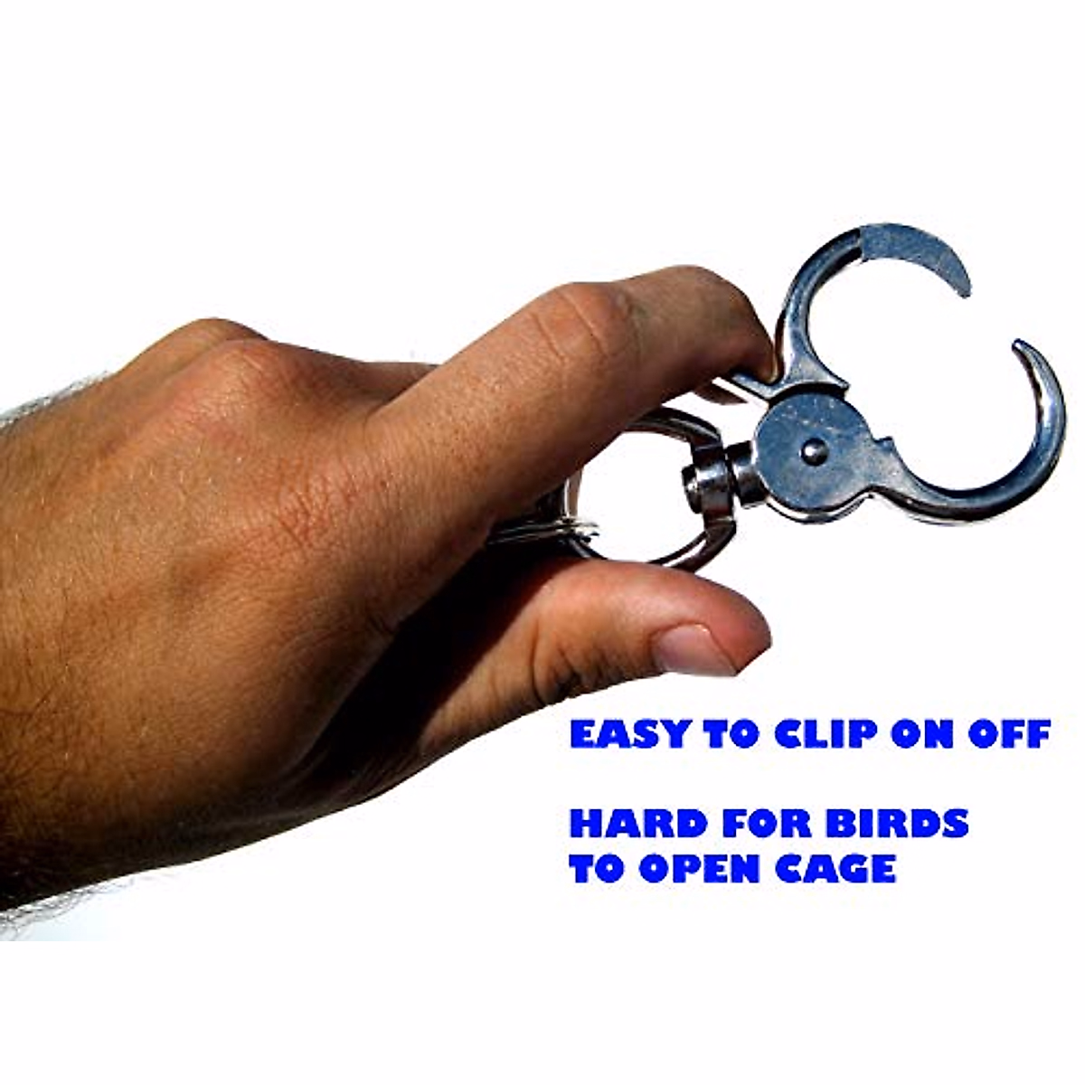 1321 Pack 3 Key, Claw, Feeding, Door, Cage, Lock, Chain, Ring, Bonka Bird Toys, Craft, Clip, Parrot, Hanging, Dog, cat, Parrot, Conure, Accessory, Part