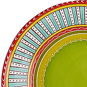 Certified International Valencia Dinner Plates (Set of 4), 11.25", Multicolor