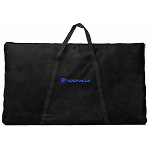 Rockville RFAAW DJ Event Facade Light Weight Metal Frame Booth+Travel Bag+Scrim,White