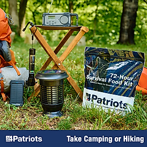 4Patriots 72-Hour Survival Food Kit: Disaster-Resistant Emergency Food With Incredible Variety Designed to Last 25 Years in Emergency Food Pouches, 20 Servings of Delicious Freeze-Dried Food, Emergency Rations For Your Disaster Food Supply