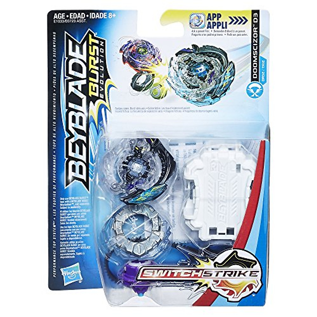 Beyblade E1033 Switch Strike Tops D3 Action Figure