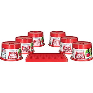 ANDERSEN HITCHES | RV Accessories | 6-Pack Trailer Jack Blocks w/ Free Clean Step | Leveling Block Chocks | 3608