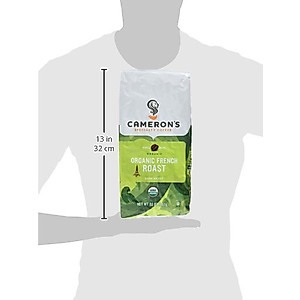 Cameron's Coffee Roasted Whole Bean Coffee, Organic French Roast, 28 Ounce , (Pack of 1)