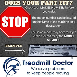Treadmill Doctor Belt for NordicTrack C900 Model Number NTL990100