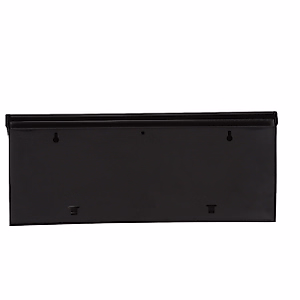 ARCHITECTURAL MAILBOXES Townhouse Galvanized Steel, Wall-Mount Mailbox, Black Small