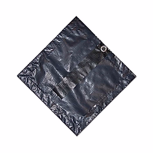 Swimline Heavy Duty 18 by 33 Foot Oval Laminated Plastic Woven with Thick Polyethylene Stitching Winter Pool Cover for Above Ground Pools, Blue